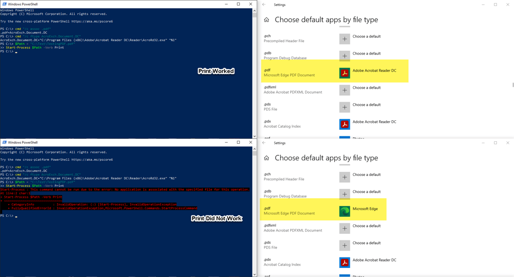 Setting Default PDF Program Using PowerShell - Genspark