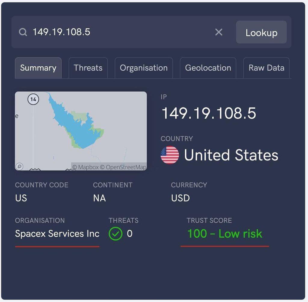星链的IP地址 - Genspark
