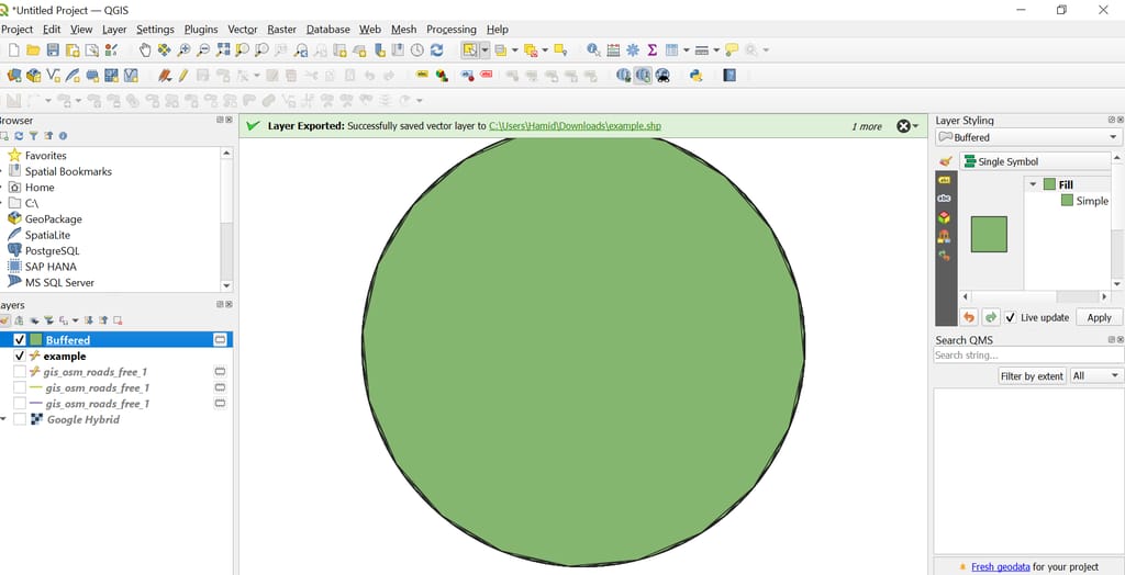 Qgis バッファ作成 注意点 - Genspark