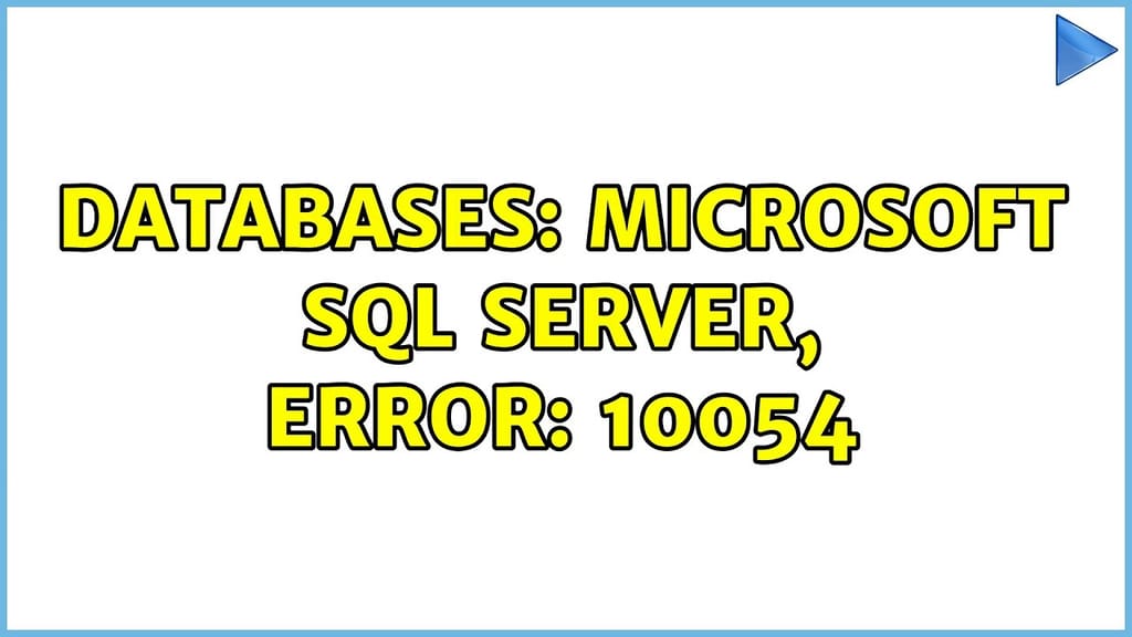 SQL Serverの接続エラー10054の解決方法 - Genspark