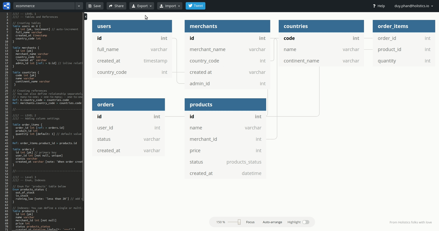 Dbdiagram.ioの概要 - Genspark