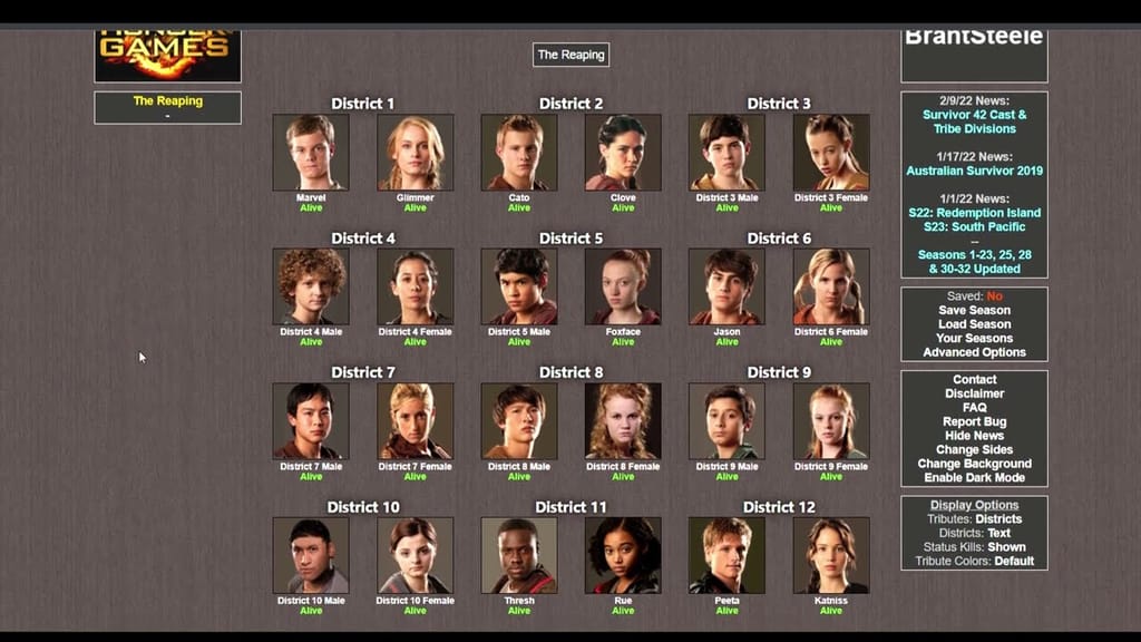 Brantsteele Hunger Games Simulator - Genspark