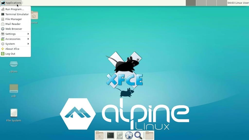 Alpine Linux デスクトップ環境 - Genspark