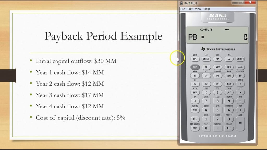 Calculating Payback Period on a TI-84 Calculator - Genspark