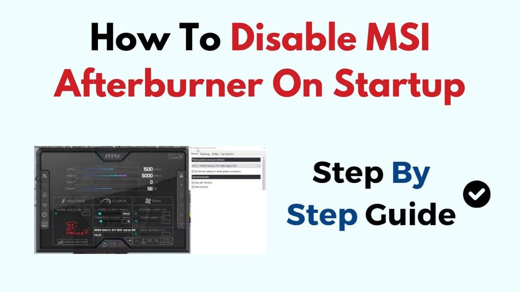 Disable Rtss Autostart With Msi Afterburner - Genspark