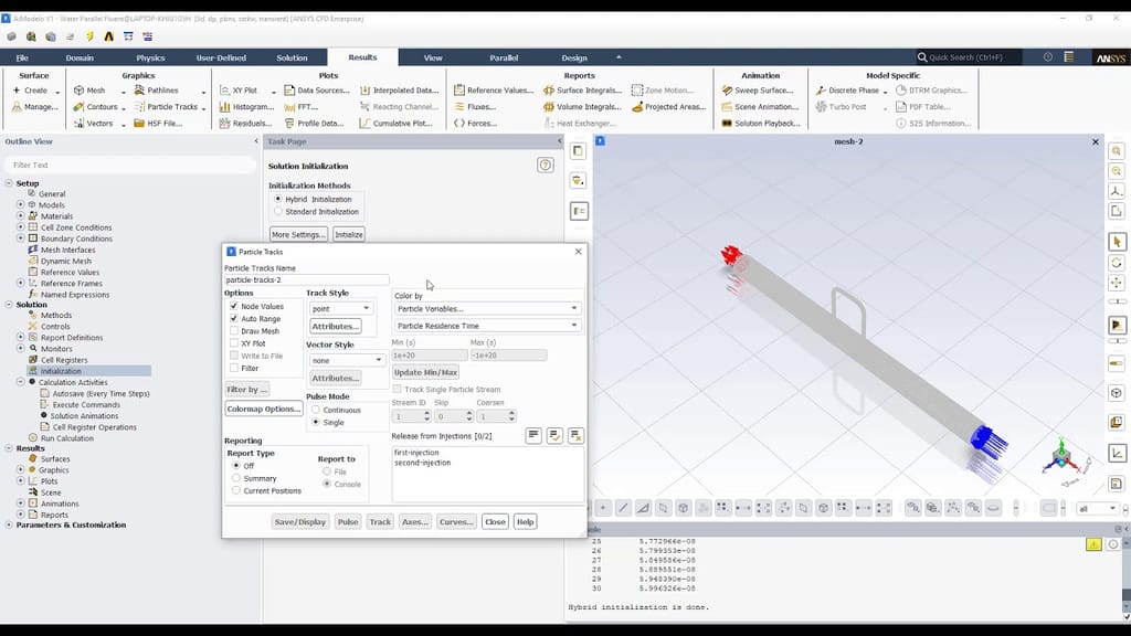 ANSYSでのDDPMを用いた単一粒子の追跡モデルの作成 - Genspark