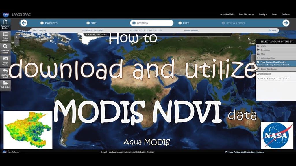 MODIS NDVIデータのダウンロード方法 - Genspark