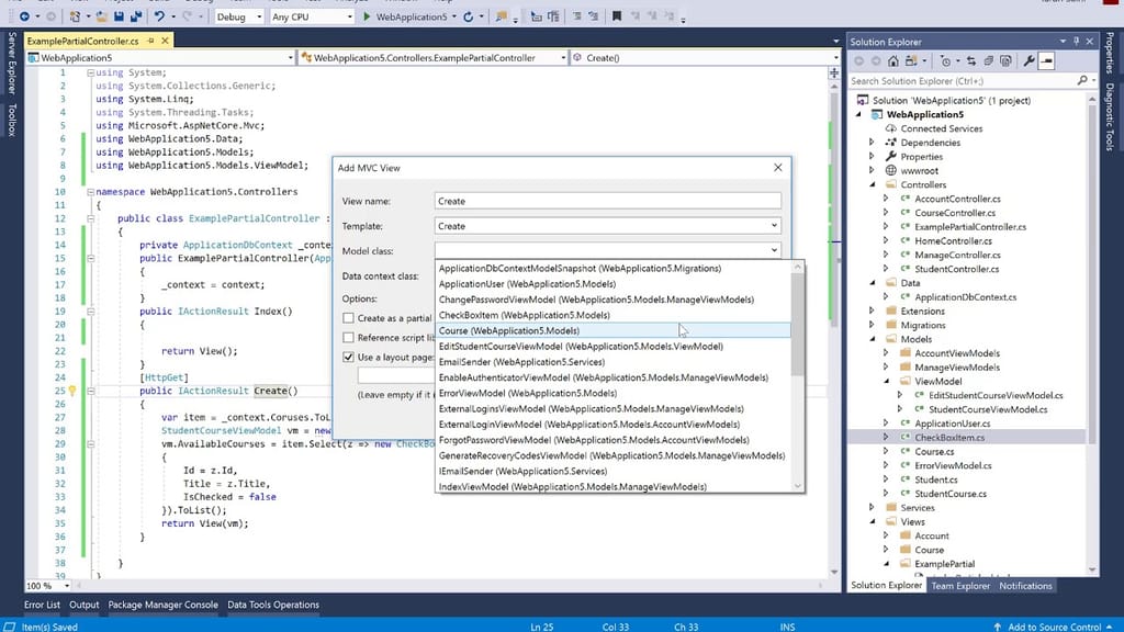 Asp.Net Core 部分ビュー サンプル 実例 - Genspark