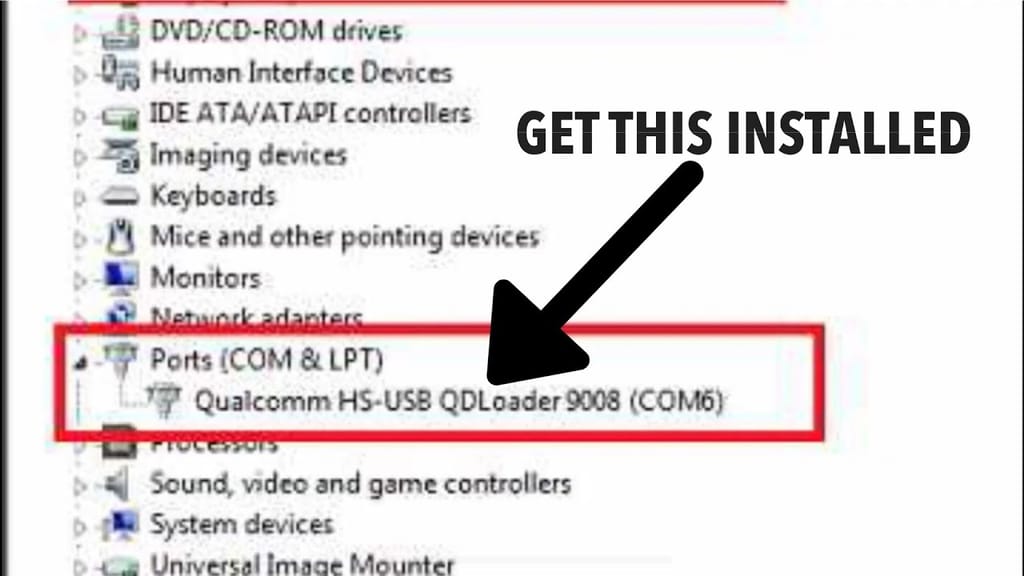 윈도우 11에서 Qualcomm HS-USB QDLoader 9008 드라이버 설치 방법 - Genspark