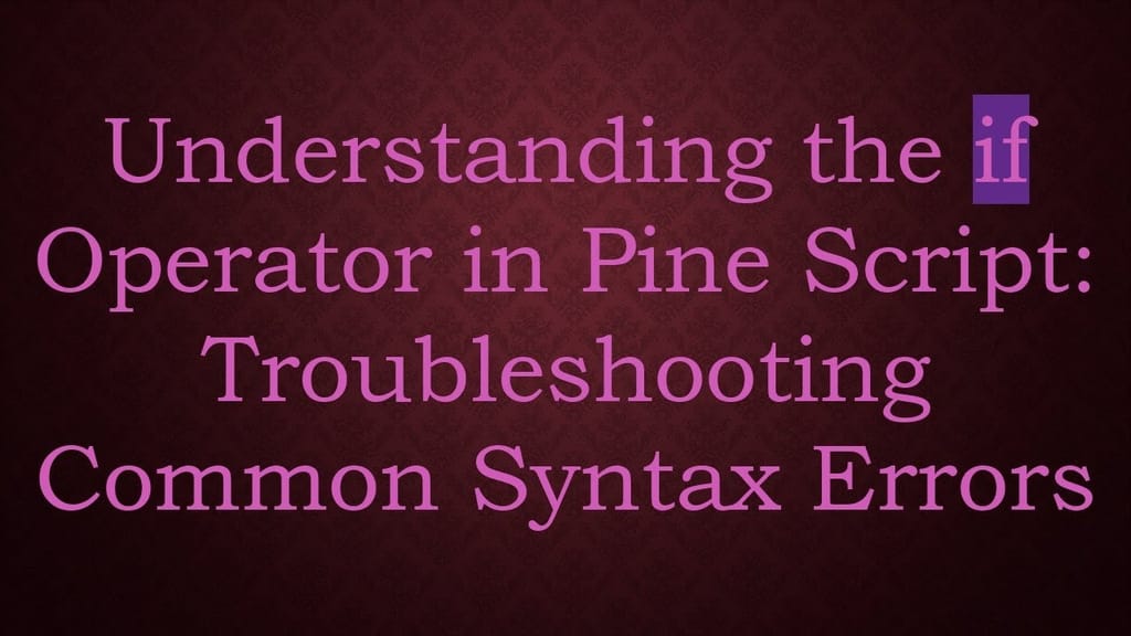 Understanding Mismatched Input Error in TradingView Pine Script - Genspark