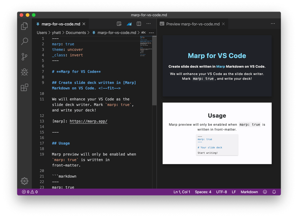 Marpのエクスポートオプション - Genspark