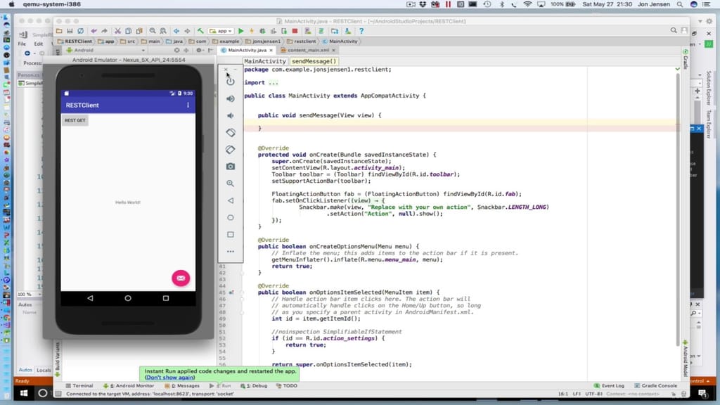 AndroidアプリでのRestClientの使用方法 - Genspark