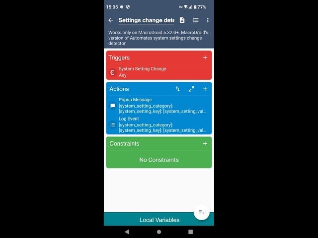 Macrodroidの利用例 - Genspark