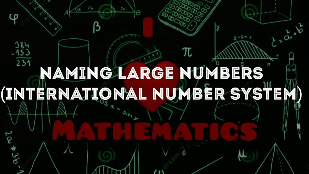 Names Of Large Numbers - Genspark