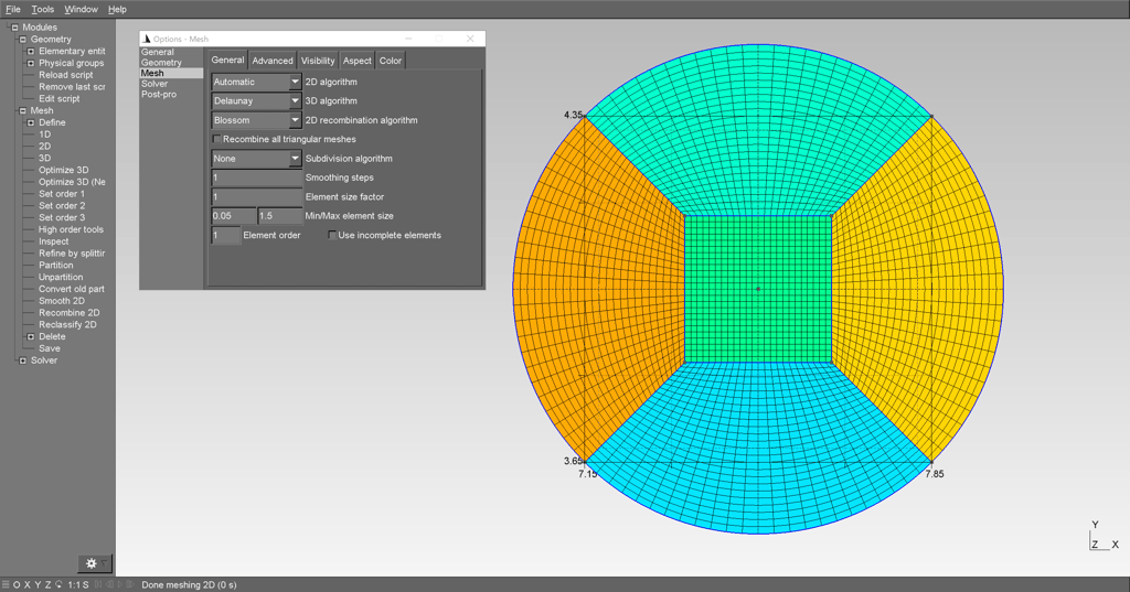 Gmshで生成した2Dメッシュを用いた有限要素解析の実施方法 - Genspark