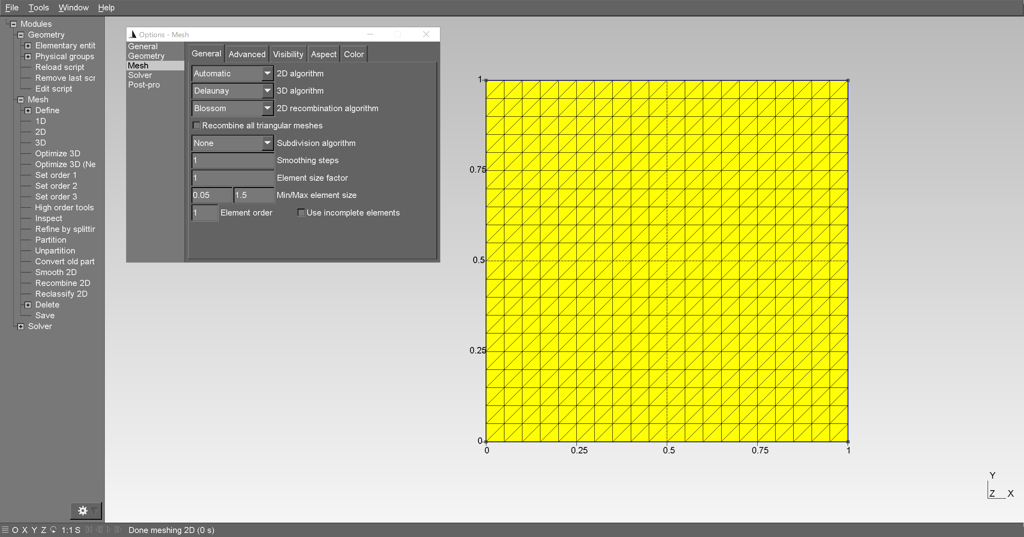Gmshで生成した2Dメッシュを用いた有限要素解析の実施方法 - Genspark