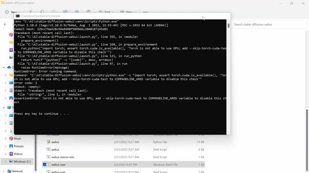 ローカルでのStable Video Diffusionのエラー解決法 - Genspark