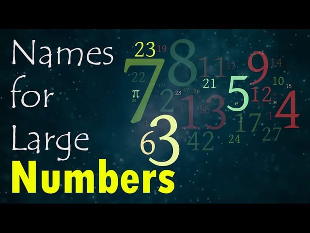 Names Of Large Numbers - Genspark